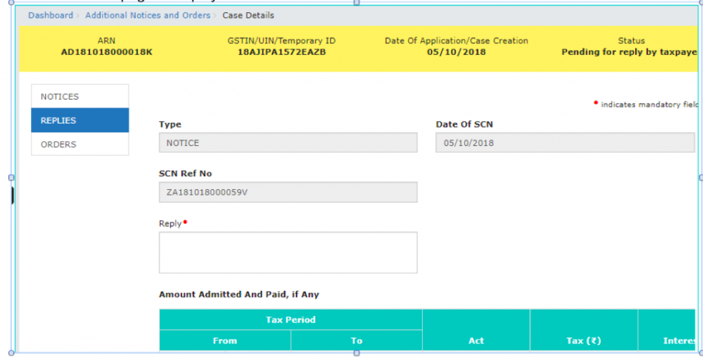 How to file a reply in form GST ASMT-11?