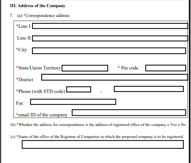 New Form for Company Incorporation(SPICe+) | CONSULTEASE.COM