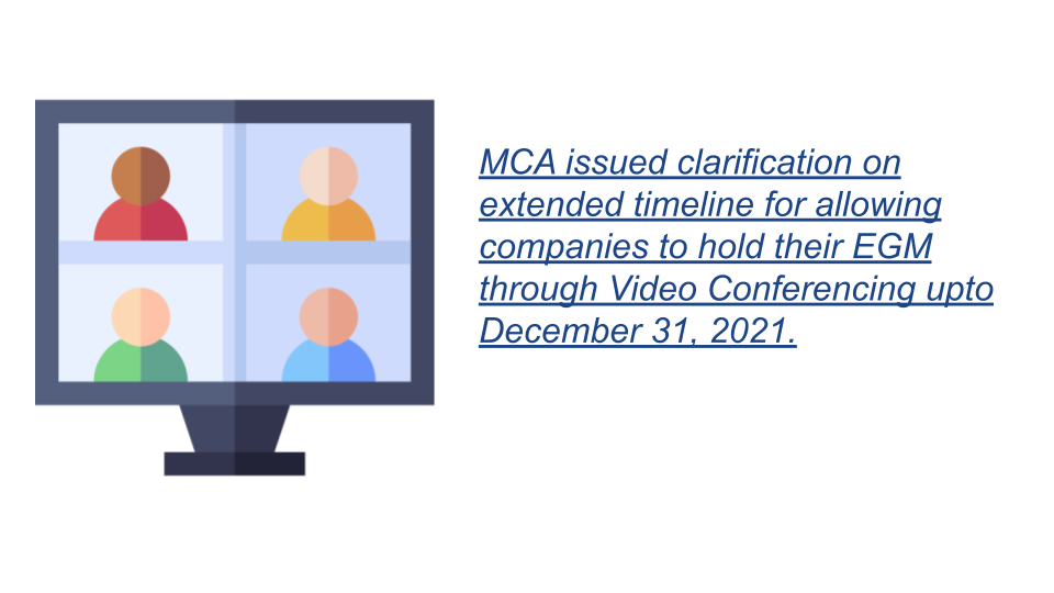 Mca Issued Clarification On Extended Timeline For Allowing Companies To